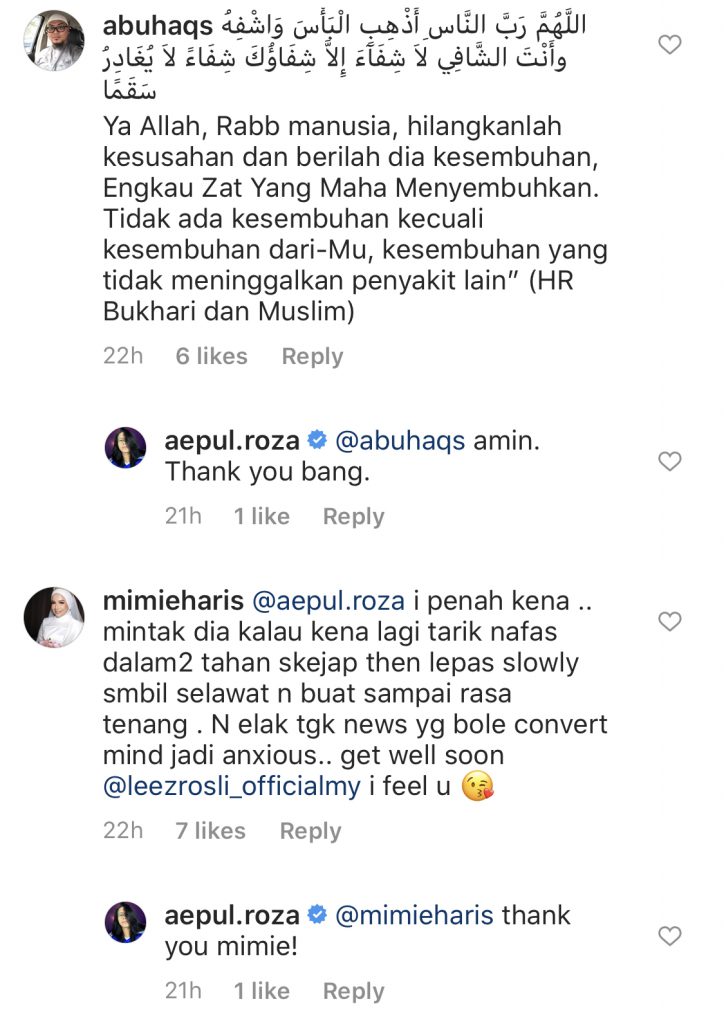 Isteri Aepul Roza, Leez Rosli Diserang Anxiety & Panic Attack