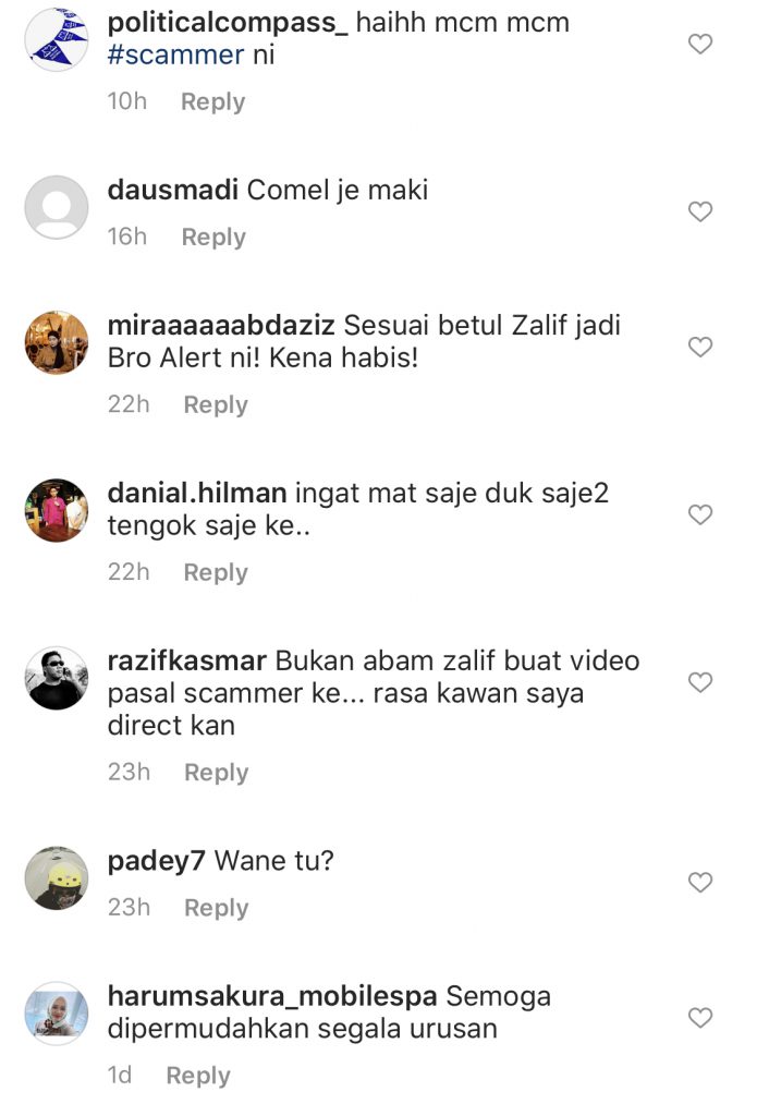 “Bodoh Punya Scammer,” - Guna Nama Untuk Penipuan Online, Zalif Sidek ...