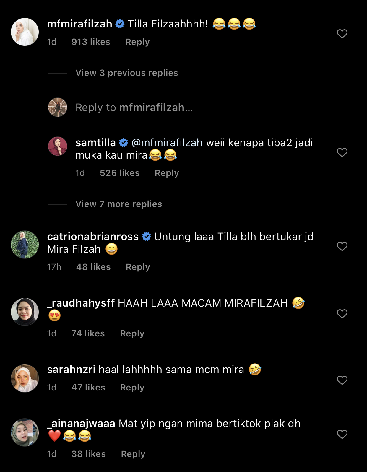 “Kenapa Sam Tiba-Tiba Dengan Mira Filzah?,” - Video TikTok Syatilla ...