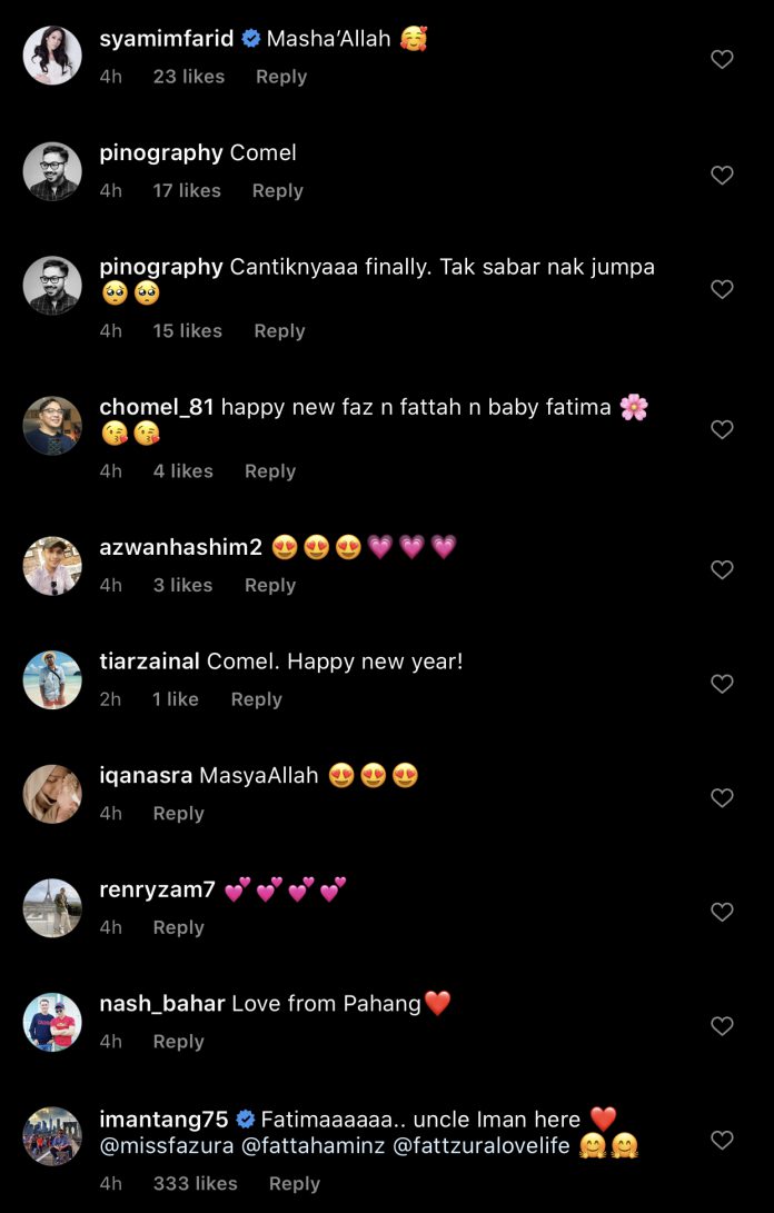 Selepas 2 Bulan, Fattah-Fazura Kongsi Wajah Comel Anak Tepat 1 Januari ...